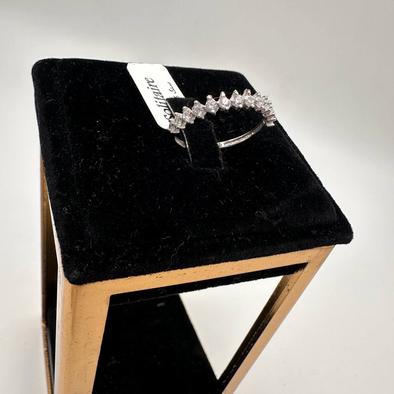 حلقه طرح جواهر AJ5135 - طلای آجیلی