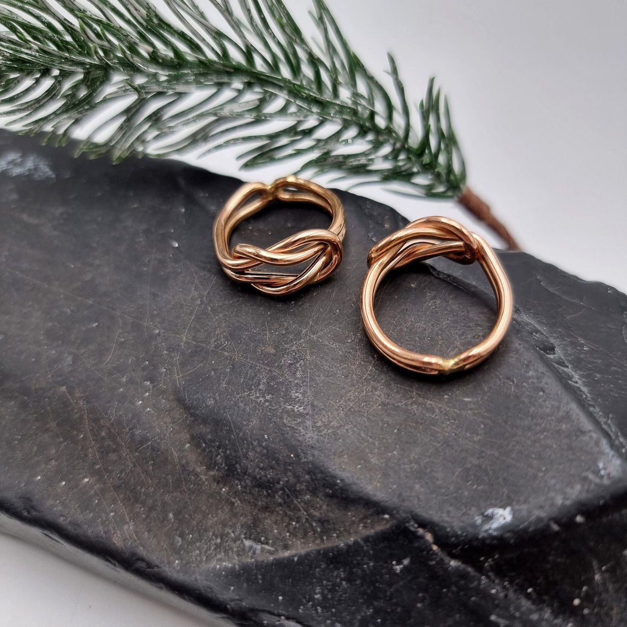 انگشتر طلا گره رزگلد AJ5171 - طلای آجیلی